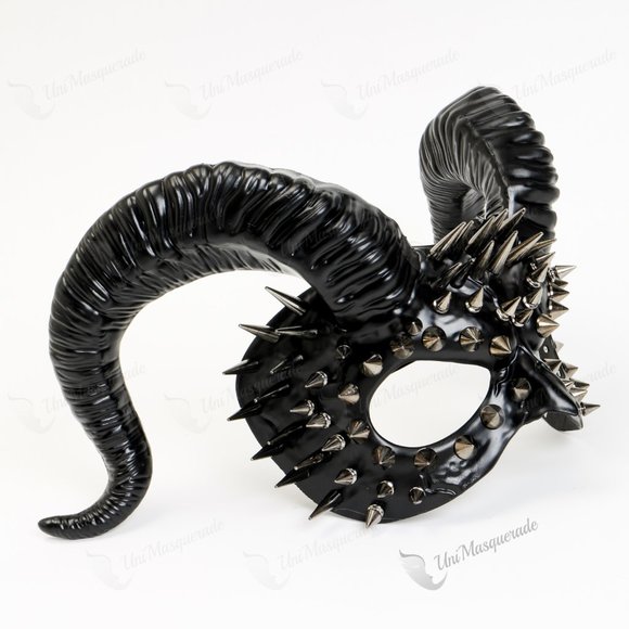 UniMasquerade | Accessories | Steampunk Demon Spikes Face With Black ...